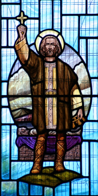 The stained glass of Constantine, St Constantine