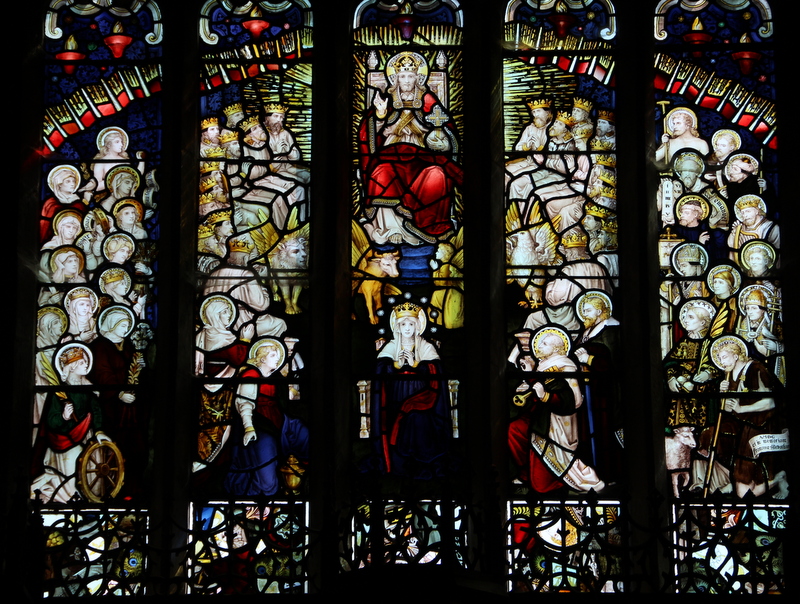 The stained glass windows of St Carantoc, Cornwall