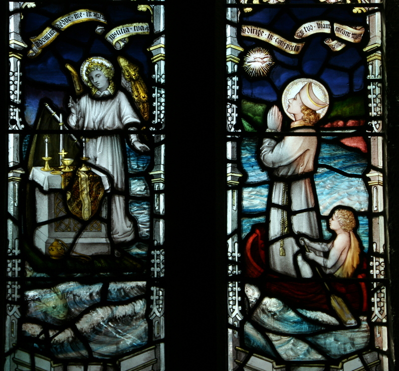 The stained glass windows of St Carantoc, Cornwall