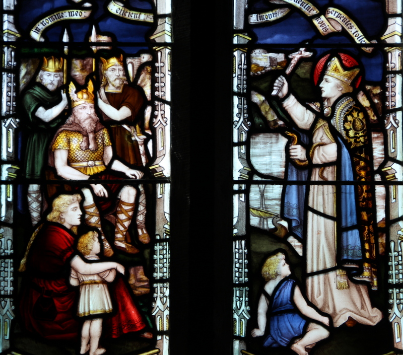 The stained glass windows of St Carantoc, Cornwall