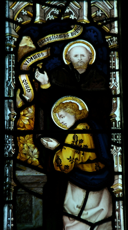 The stained glass windows of St Carantoc, Cornwall