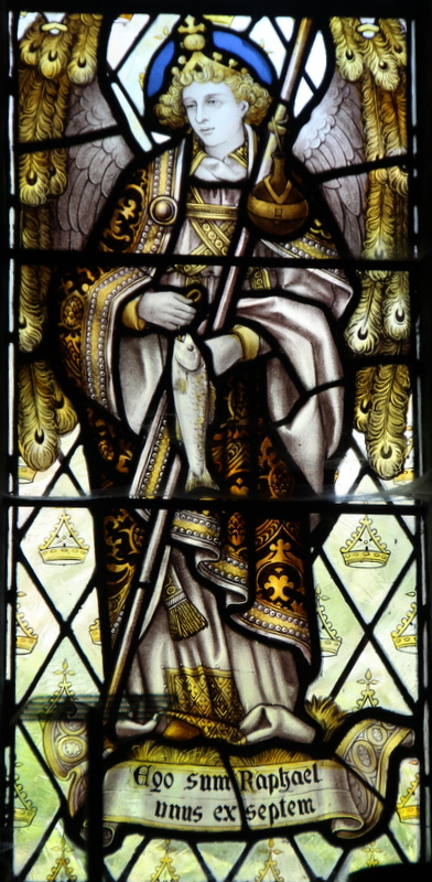 The stained glass windows of St Carantoc, Cornwall